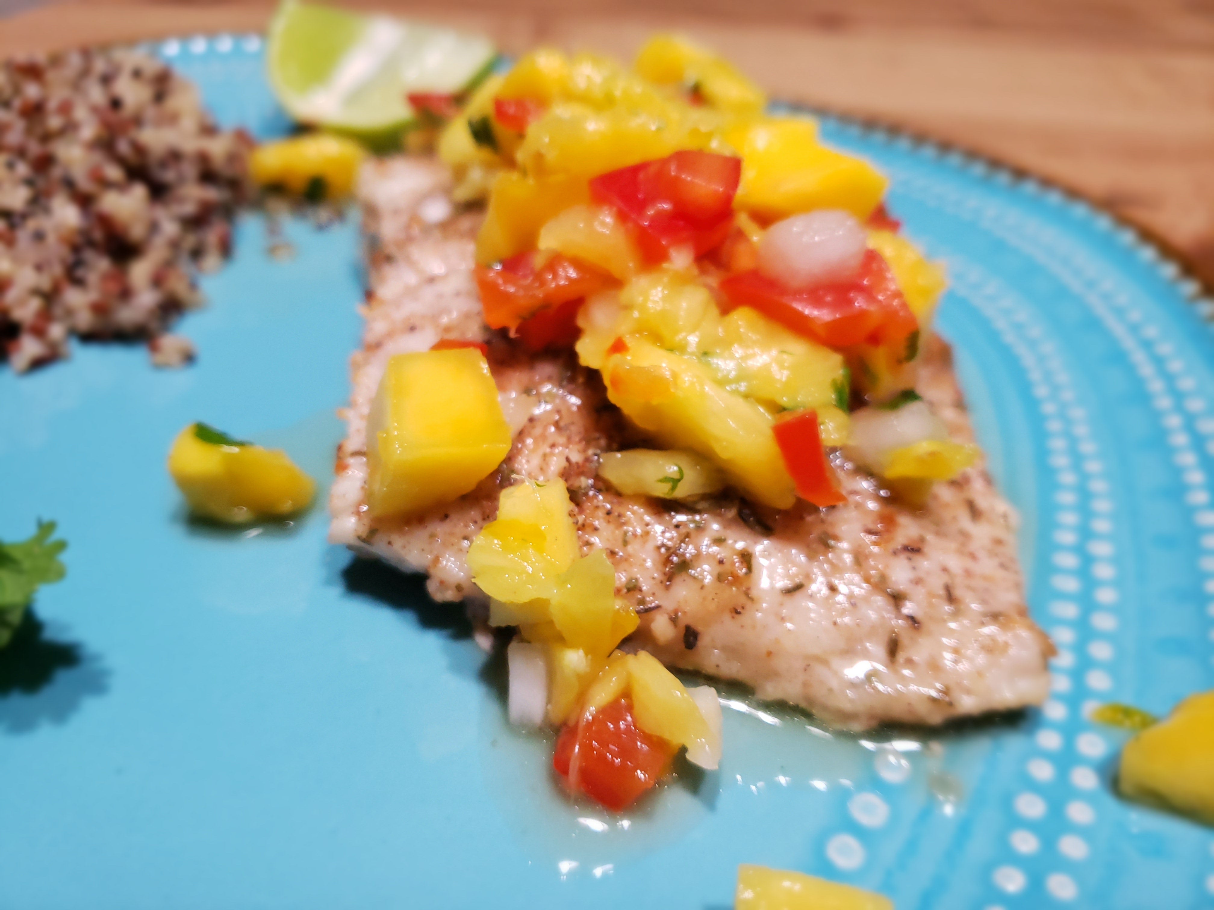 Jerk Grouper and Mango Salsa – Cultivate Tea & Spice